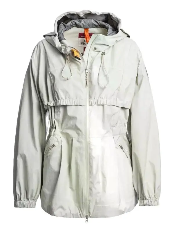 PARAJUMPERS Hooded Drawstring Jacket - White
