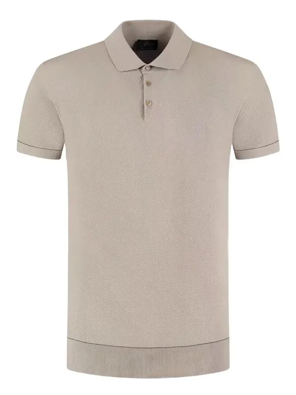 Brioni Short-sleeve Polo Shirt - Neutrals