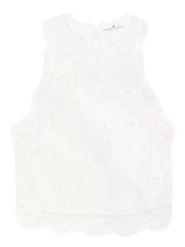 Ermanno Scervino Embroidered Top - White