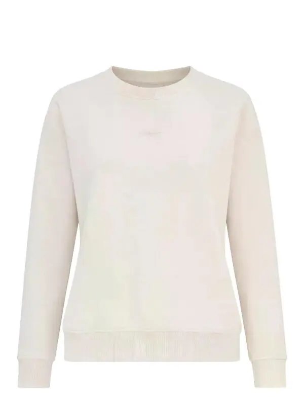 BOSS Embroidered Crew Neck Sweater - Neutrals