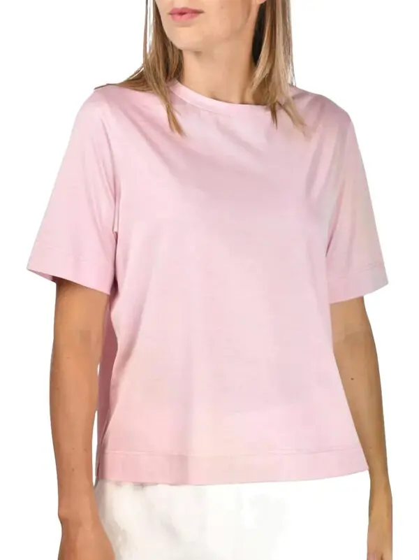 GRAN SASSO Crew-neck Short-sleeve T-shirt - Pink