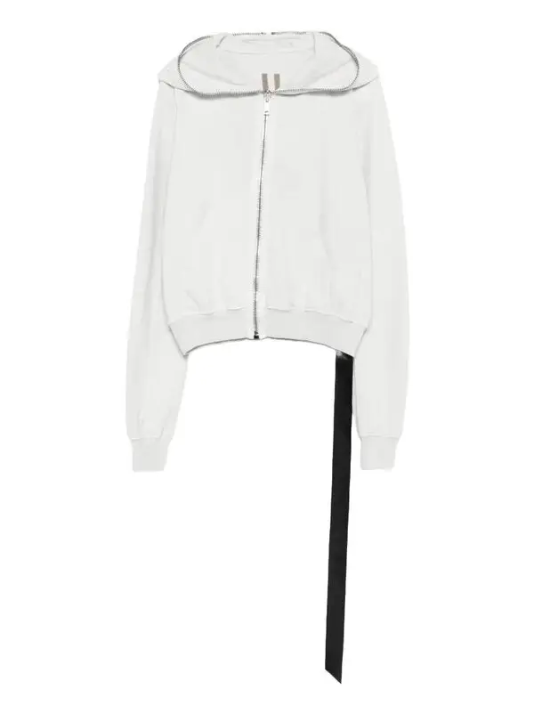 Rick Owens Zipped Hoodie - White