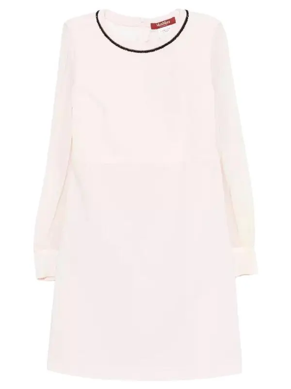 Max Mara Mstvolto Beaded Mini Dress - Pink