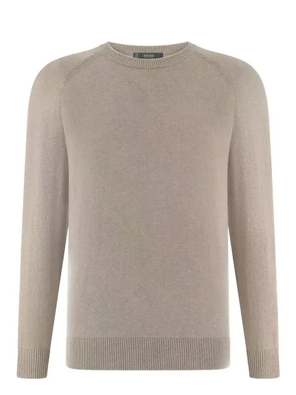 Boggi Milano Raglan Crew-neck Sweater - Neutrals