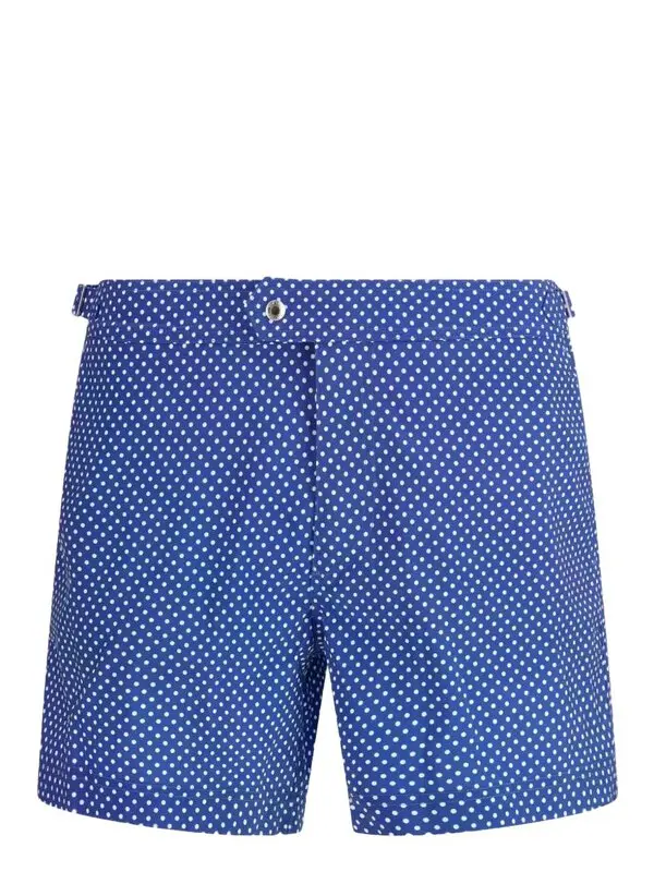 TOM FORD Polka-dot Swim Shorts - Blue