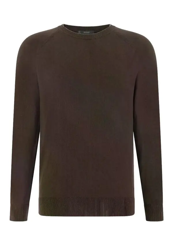 Boggi Milano Crew-neck Raglan Sweater - Brown
