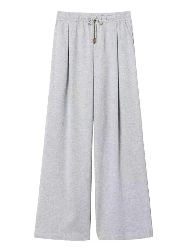 TWINSET Drawstring Wide Leg Trousers - Grey