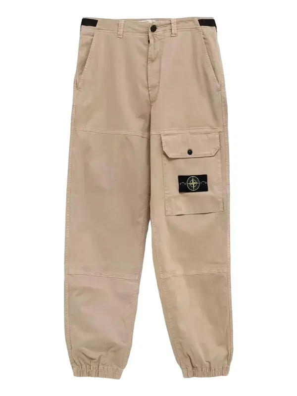 Stone Island Logo-patch Pocket Trousers - Neutrals