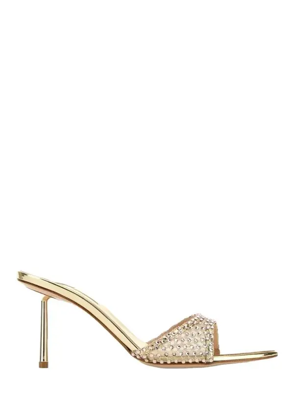 LE SILLA Gilda Embellished Mules - Gold