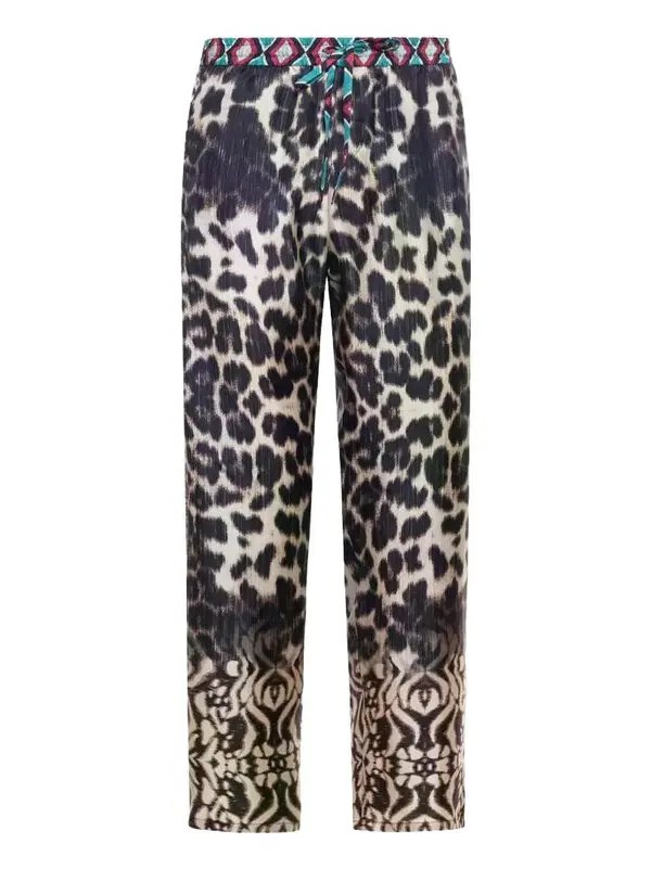 PIERRE-LOUIS MASCIA Printed Trousers - Black