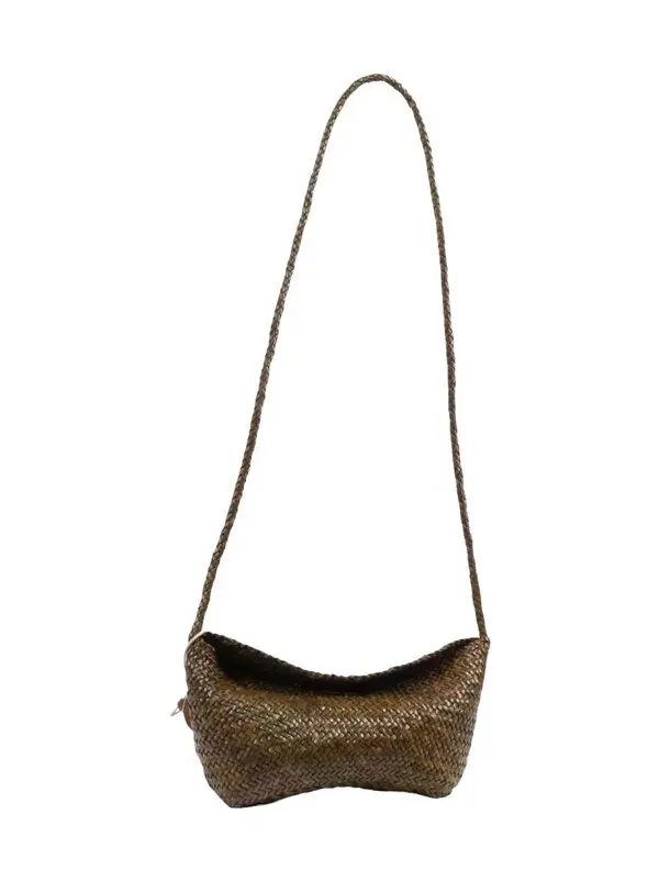 Dragon Diffusion Corsina Diagonal Weave Shoulder Bag - Brown