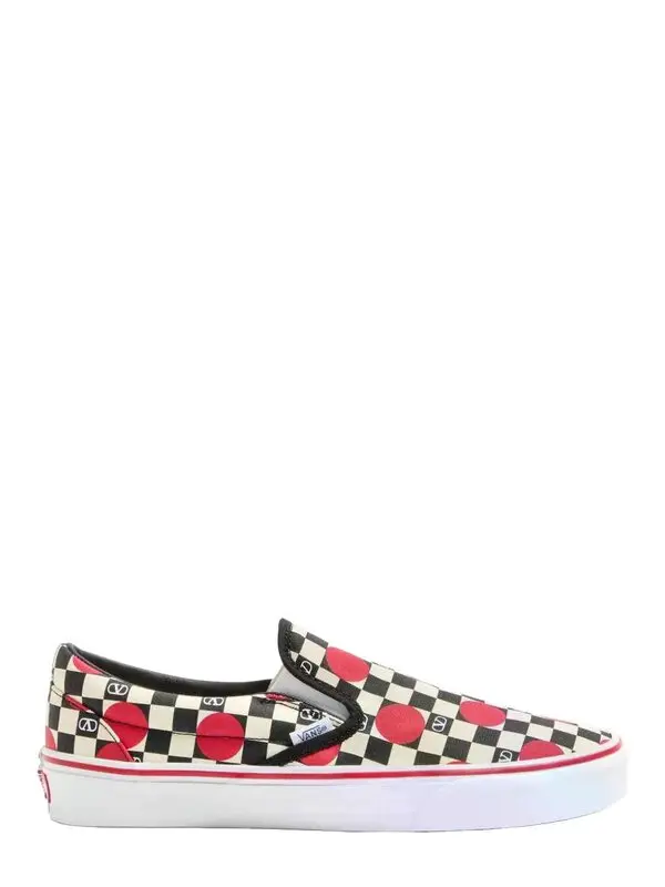 VANS X Valentino Garavani Checkerboard Slip-on Sneakers - Neutrals