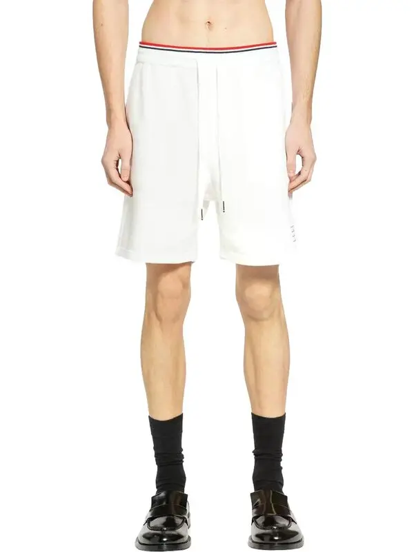 Thom Browne Stripe-detail Track Shorts - White
