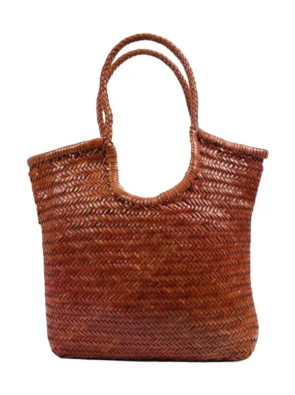 Dragon Diffusion Woven Tote Bag - Brown