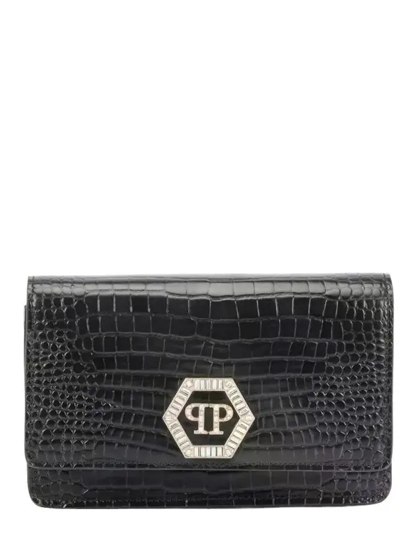 Philipp Plein Logo-detail Chain-strap Clutch - Black