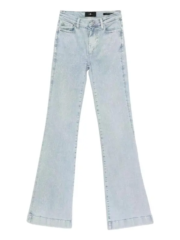 7 For All Mankind Dojo Flared Jeans - Blue