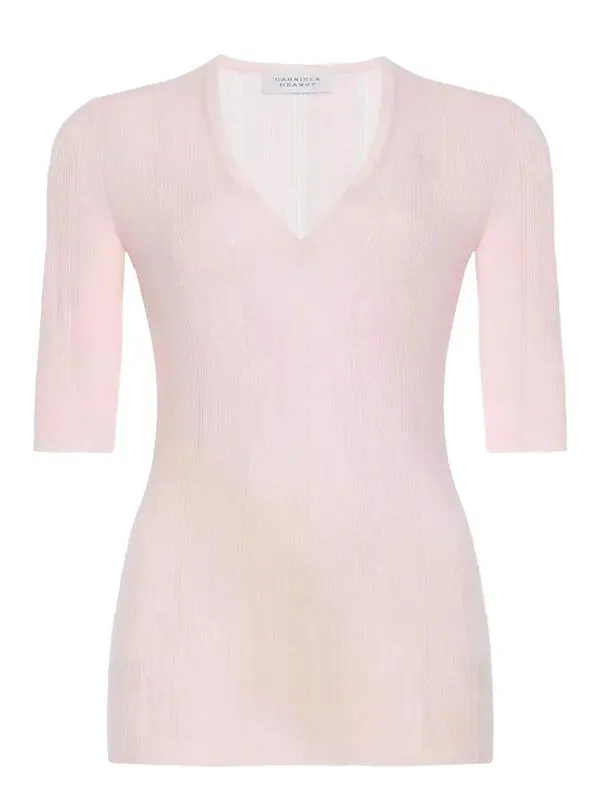 Gabriela Hearst Amari V-neck Top - Pink