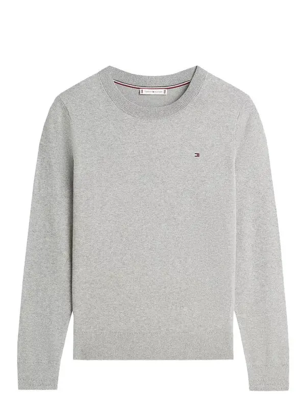 Tommy Hilfiger Crew-neck Logo Sweater - Grey
