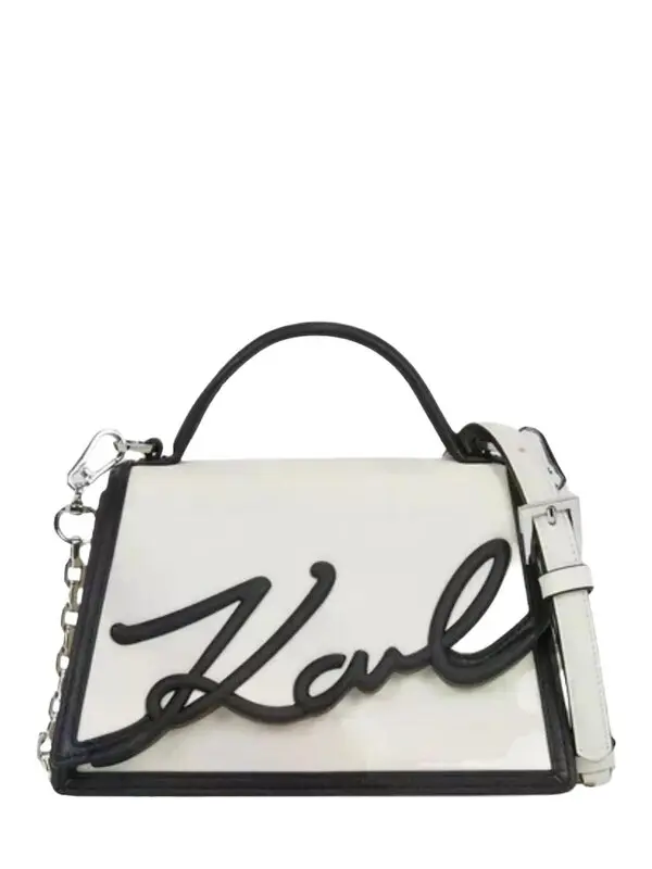 Karl Lagerfeld K/signature Top-handle Satchel - White