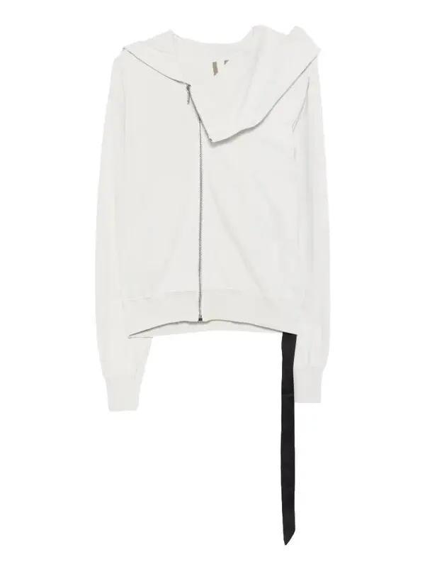 Rick Owens Hooded Long-sleeve Hoodie - White