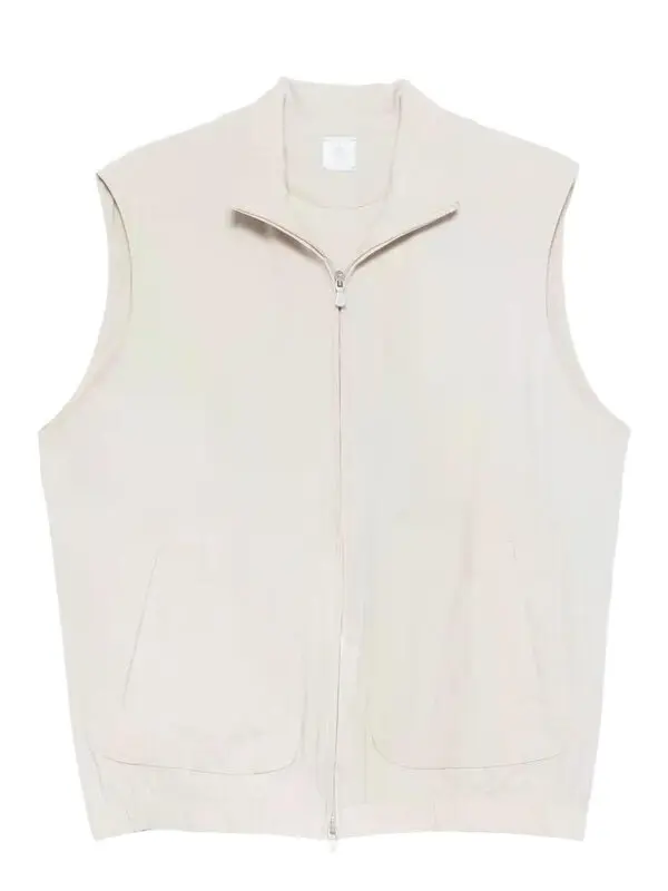 Eleventy Zipped Gilet - Neutrals