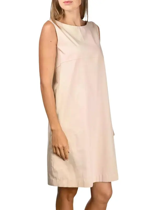 GRAN SASSO Mini Sleeveless Shift Dress - Neutrals
