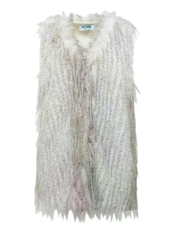BLUGIRL Faux-fur Gilet - Neutrals