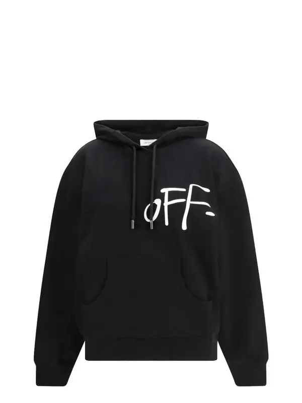 Off-White Logo Hoodie - Black