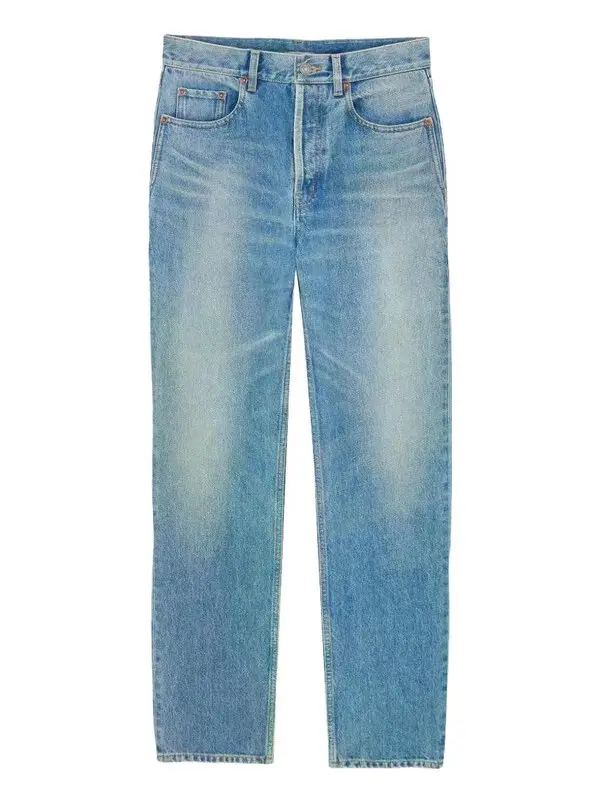 Saint Laurent Mick Belt-loop Pocket Jeans - Blue