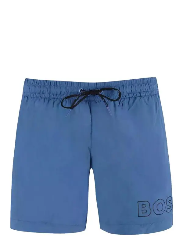 BOSS Logo Swim Shorts - Blue