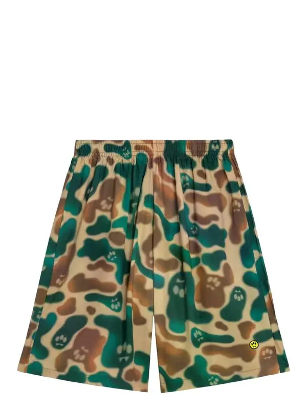 BARROW Camouflage Drawstring Shorts - Neutrals