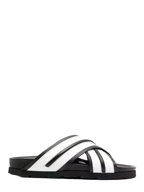 Palm Angels Criss-cross Slip-on Sandals - Black