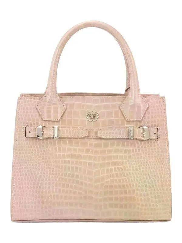 Philipp Plein Crocodile-printed Tote Bag - Neutrals