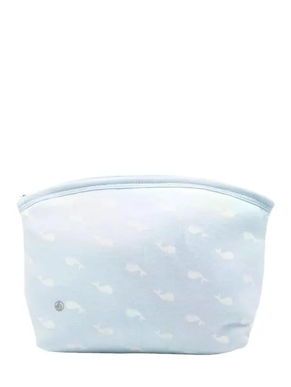 Petit Bateau Whale Print Makeup Bag - Blue