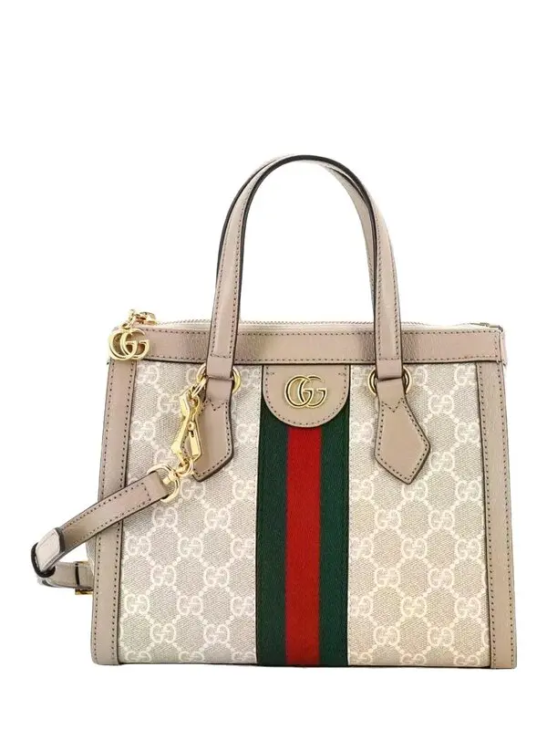 Gucci Ophidia Gg Coated Canvas Small Tote Bag - Neutrals