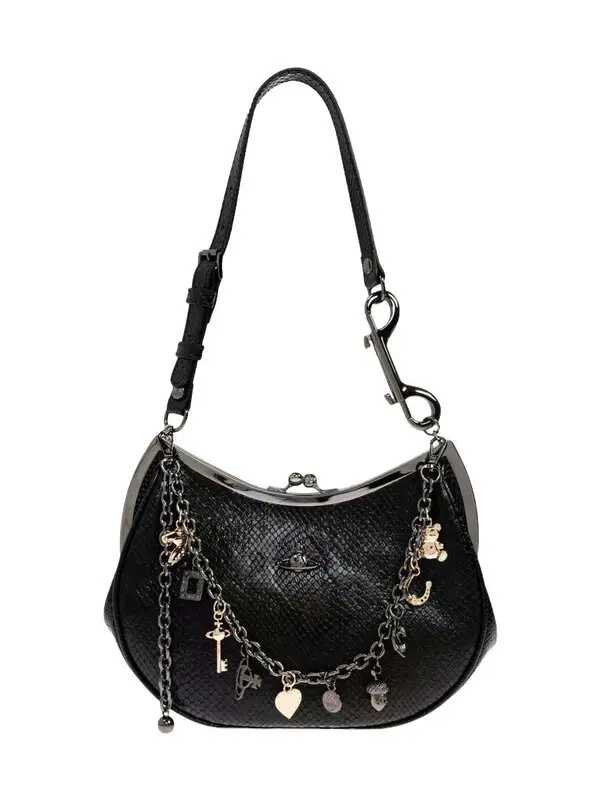 VIVIENNE WESTWOOD Charm Frame Shoulder Bag - Black