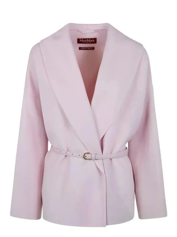 Max Mara Belted Coat - Pink