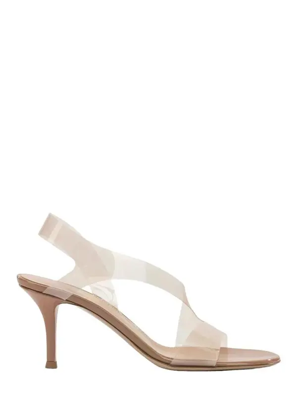 GIANVITO ROSSI Transparent-strap Sandals - White