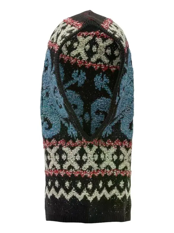 Kapital Patterned Balaclava - Black