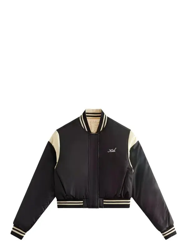 Kith Landry Cropped Bomber Jacket - Black