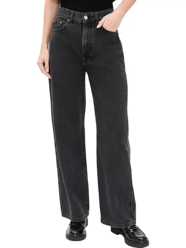 DL1961 Taylor Relaxed Barrel High-rise Jeans - Nightshade
