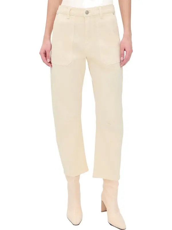DL1961 Billie Easy Barrel High-rise Pants - Crema