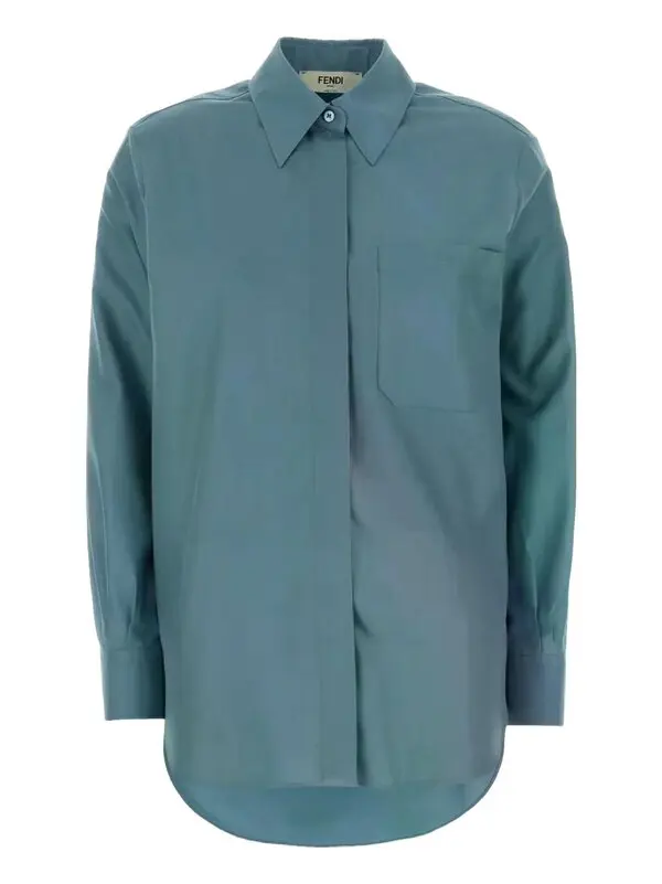 Fendi Chest-pocket Shirt - Blue