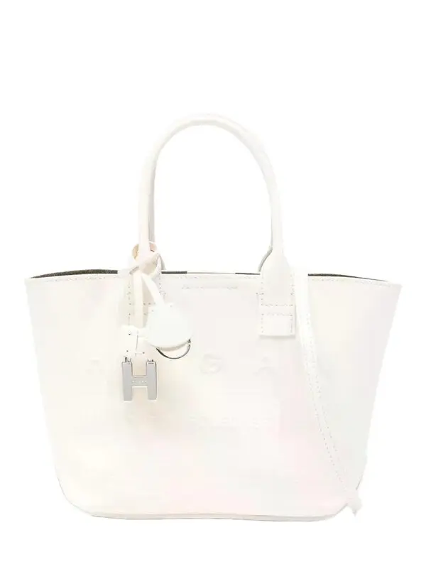 Hogan Mini Adress Tote Bag - White