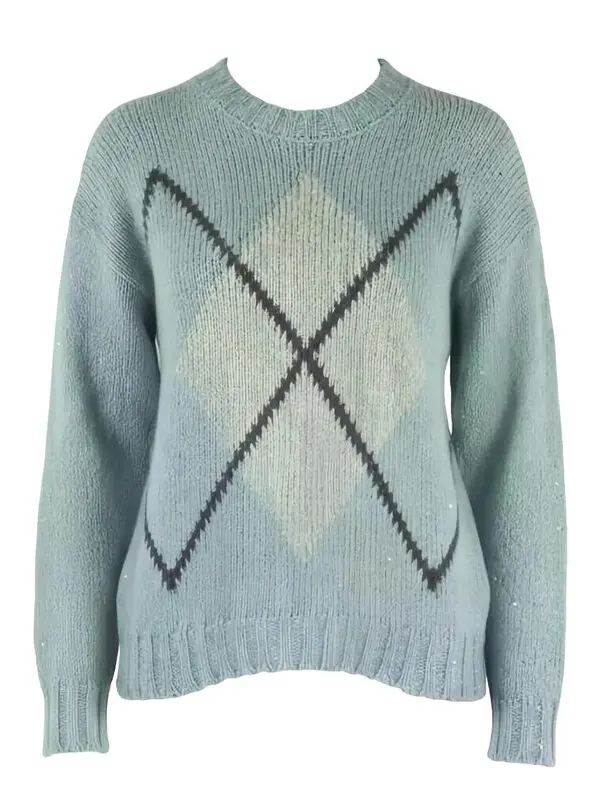 Eleventy Argyle Knitwear - Blue