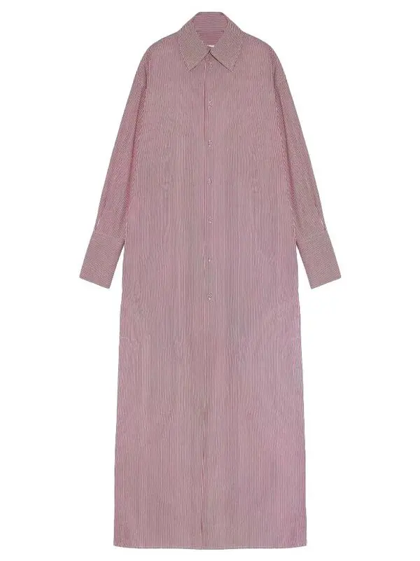 ARMARIUM Striped Maxi Shirtdress - Red