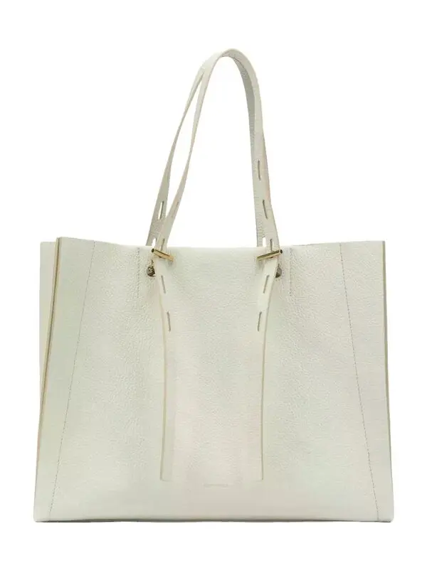 MINOBOSSI Cut-out Leather Tote Bag - Neutrals