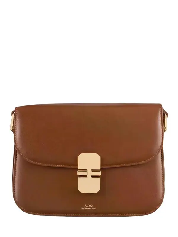 A.p.c. Grace Leather Shoulder Bag - Brown