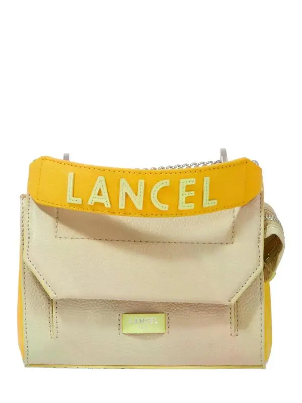 LANCEL Grained Shoulder Bag - Neutrals