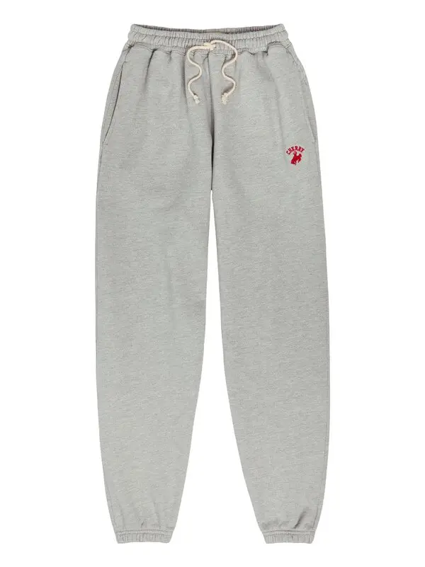 CHERRY LOS ANGELES Western Athletic Logo Cotton-blend Sweatpants - Grey
